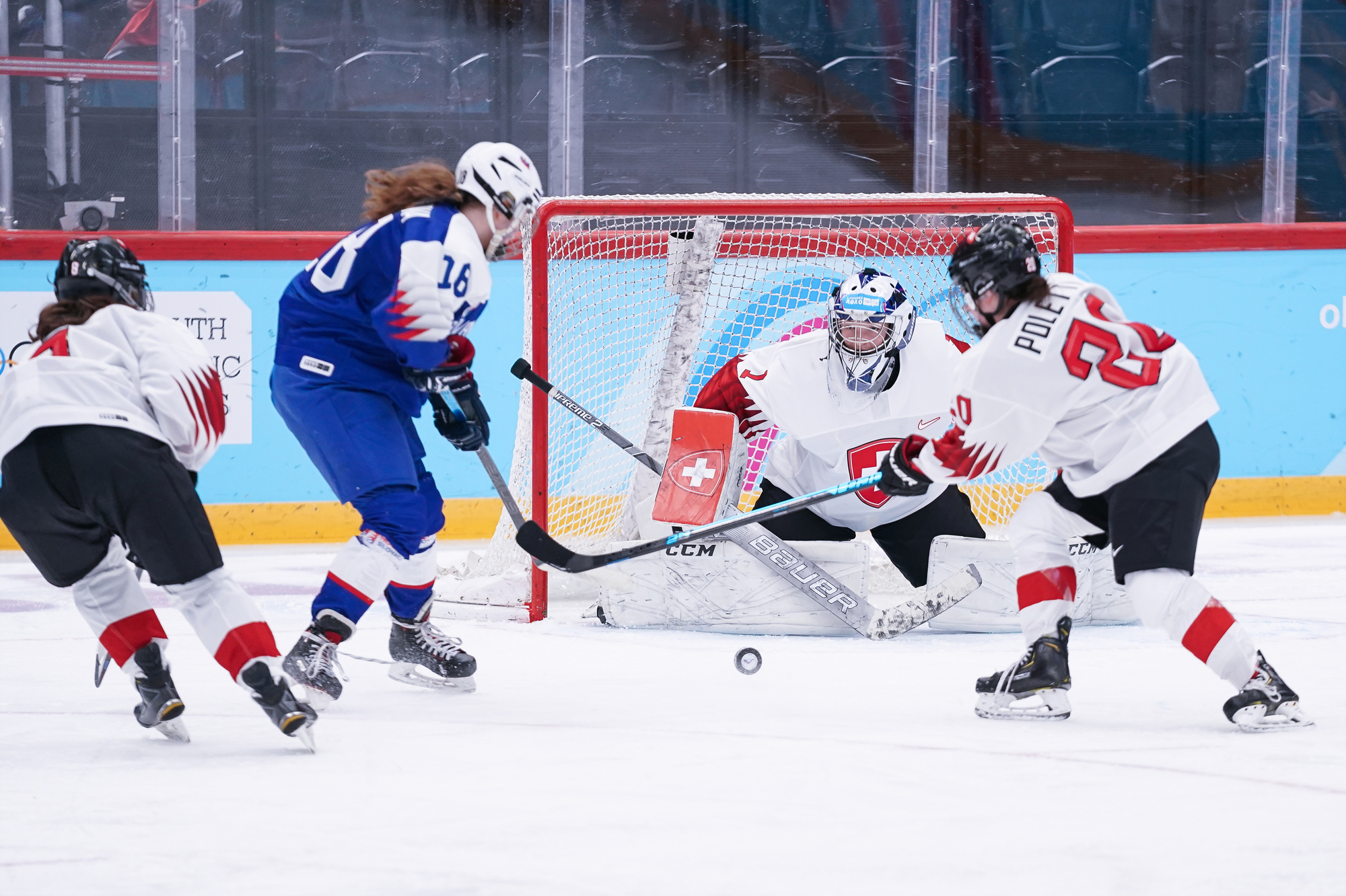IIHF - Gallery: Slovakia vs. Switzerland (Bronze) - 2020 Youth Olympic ...